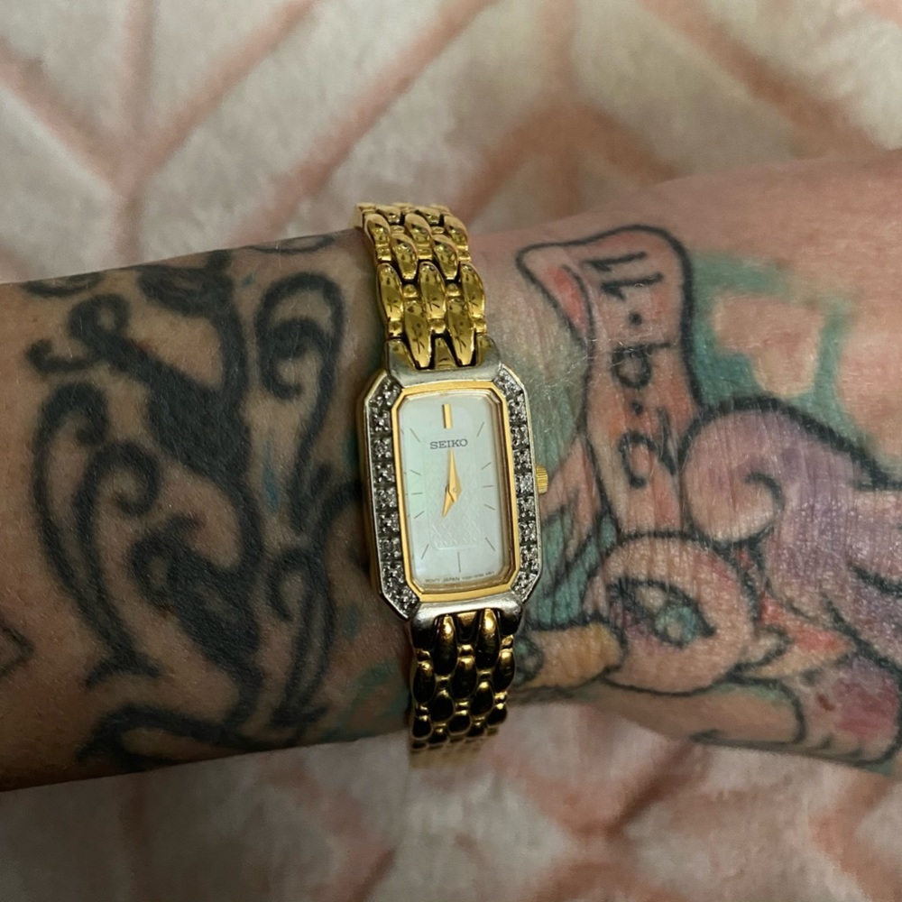 Seiko Vintage Gold Diamond Watch - Gem